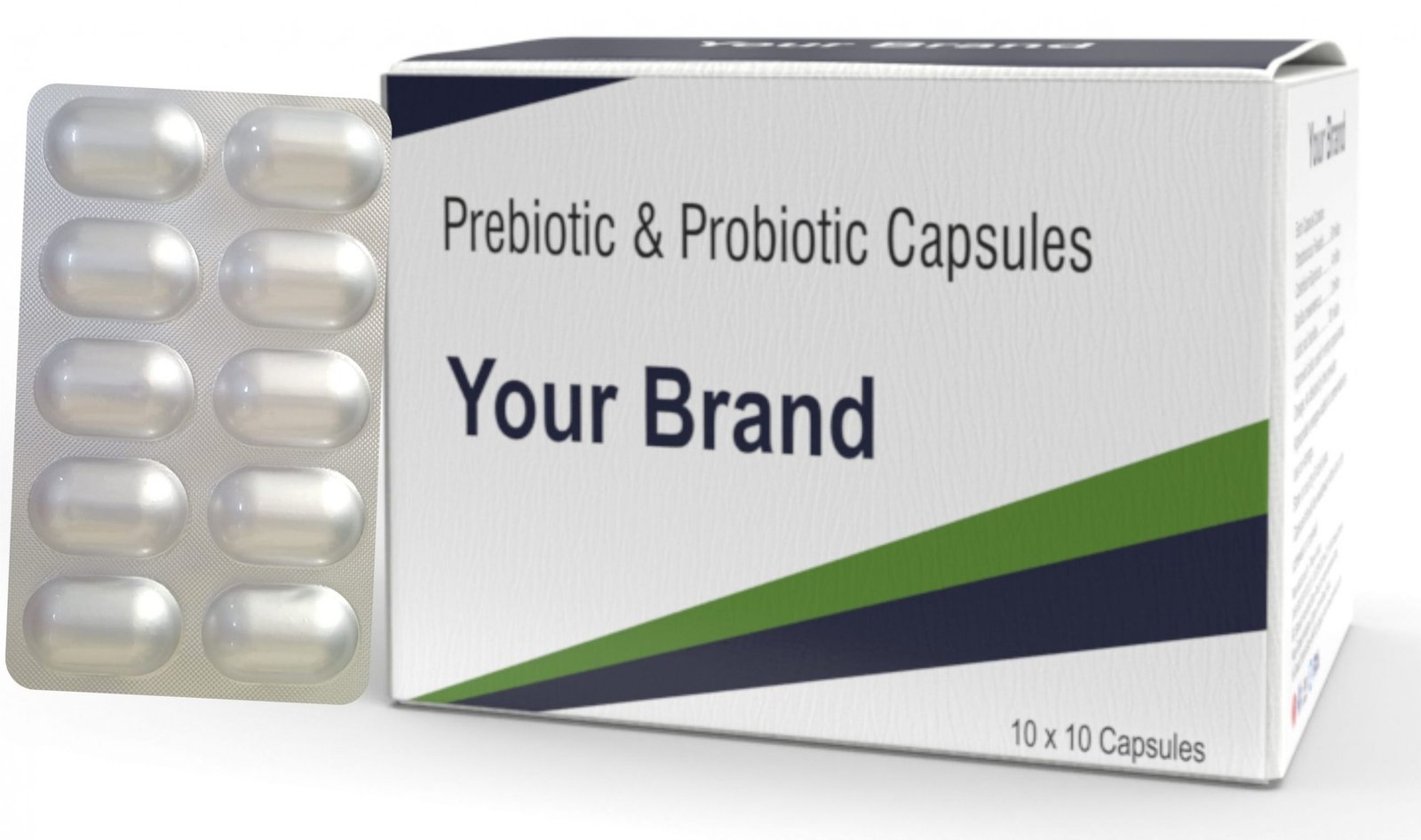 Prebiotic & Probiotic Capsule with Private Label Healthcare Supplement ...